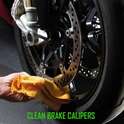 How to clean and lubricate brake calipers on a motorcycle